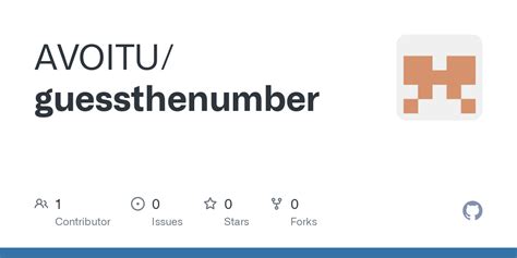 GitHub AVOITU Guessthenumber