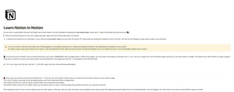 Notion Learn Notion In Notion