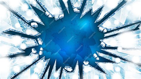 Realistic Natural Ice Cracks As A Winter Background Premium Vector