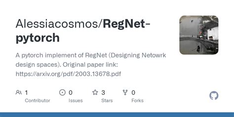 GitHub Alessiacosmos RegNet Pytorch A Pytorch Implement Of RegNet