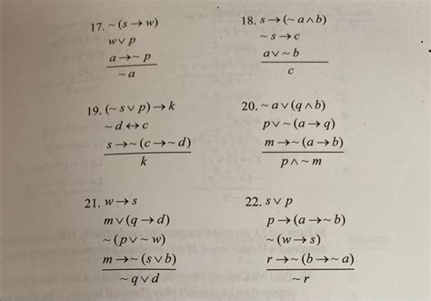 Solved Exercises 15−22 Are All Valid Arguments Construct A