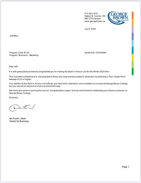 Jeffrey Miles On Linkedin Happy To Have Been Awarded On The Deans Honours List For Business…