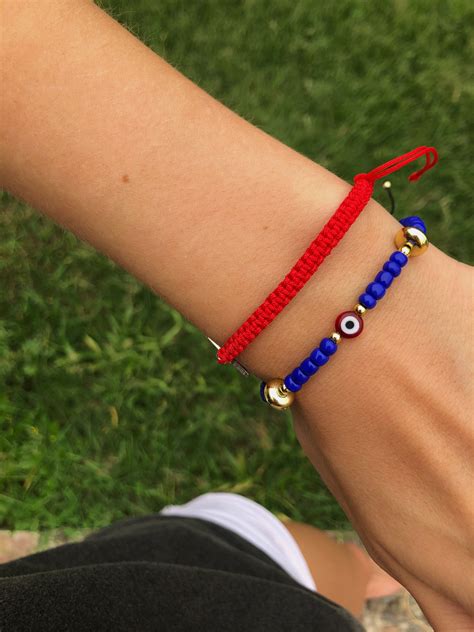 Blue Beaded Bracelet Pulseras Accesorios