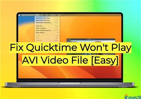 Quicktime Wont Play Avi Video File Fixed