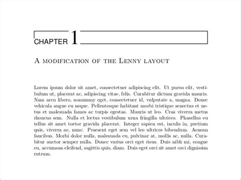 Your Guide To Fancy Chapters In Latex Latex