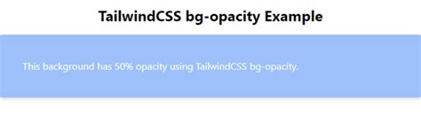 Tailwind Css Bg Opacity Not Working In React Geeksforgeeks