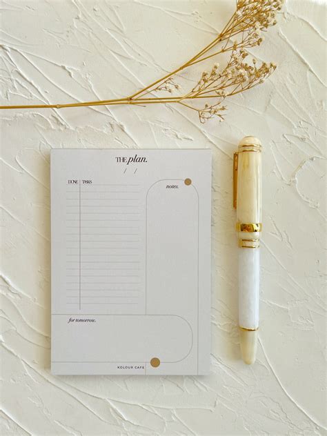 A6 Minimalist Notepad Beige Nude Notepad Chic Stationery Planner Desk Pad Desk Planner Uk Etsy