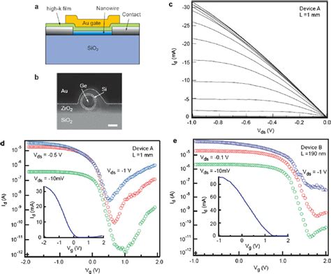 A Schematic And B Cross Sectional Tem Image Of A Top Gated Download Scientific Diagram