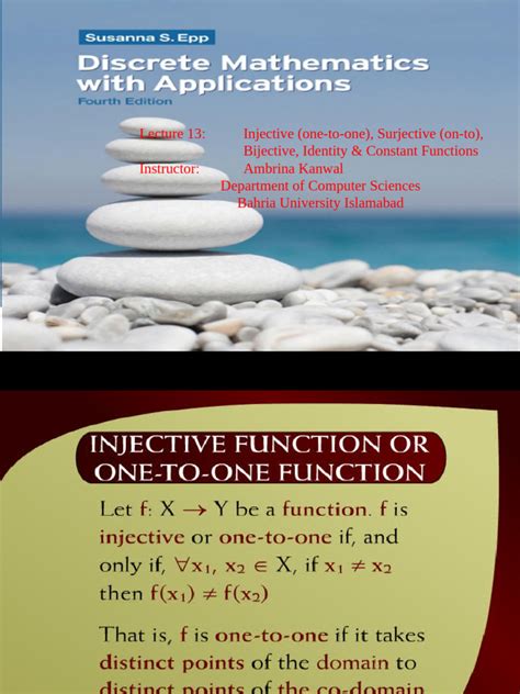 lecture 13 injective one to one surjective on to bijective
