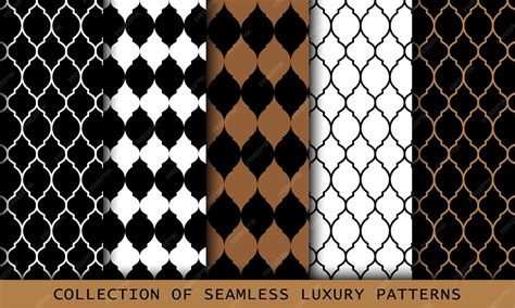 Premium Vector Seamless Arabic Grid Of Lantern Shapes Patterns