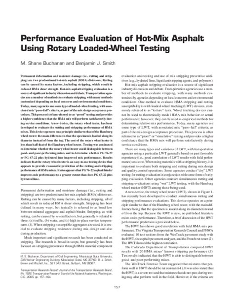 Pdf Performance Evaluation Of Hot Mix Asphalt Using Rotary Loaded