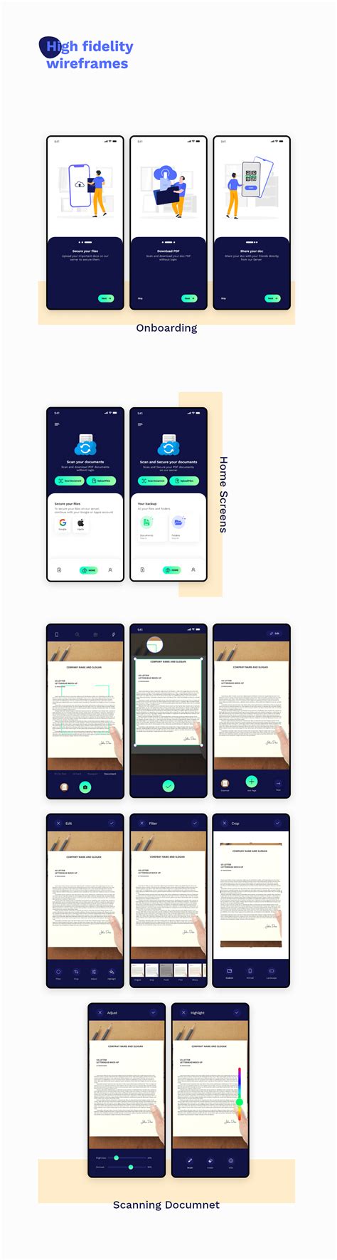 Scan And Save Document On Behance