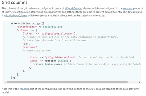 Php Mostrar Solo Ciertos Datos En Un Grid Yii2 Stack Overflow En