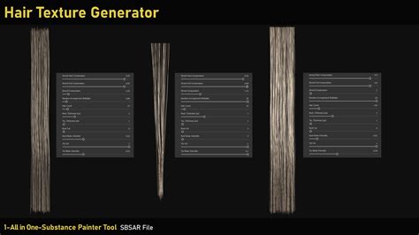 Hair Texture Generator Sbsar Flippednormals