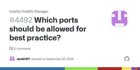 Which Ports Should Be Allowed For Best Practice · Issue 4492 · Hiddifyhiddify Manager · Github