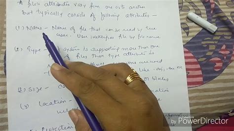 Filetypes Attributes And Operations Lecture5 Lecture 13os Youtube