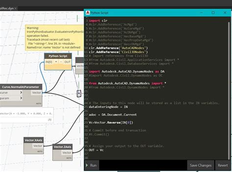 Name Vector Is Not Defined Dynamo Civi3d Civil3d Dynamo