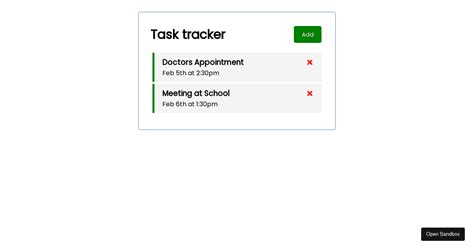 Practical 8 Reactjs Task Tracker App Codesandbox