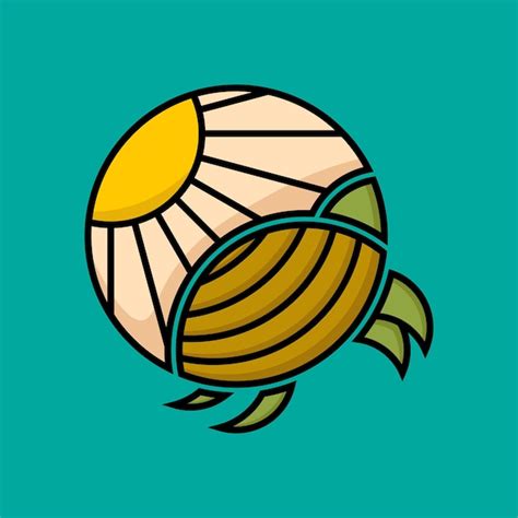 Premium Vector Sun Turtle