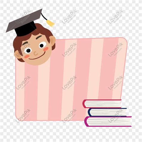 Симпатичная студенческая книжная рамка изображение Фото номер 401516788 Psd Формат изображения