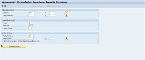 FB2E SAP Tcode Reconciliation Btwn Affiliated Comps