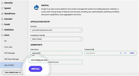 Install Drupal Via App Manager SiteGround Tutorials