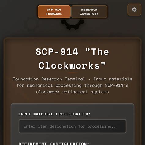 Scp 914 Thing Generator
