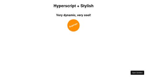 Stylishhyperscript Keyframe Animation Demo Forked Codesandbox
