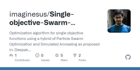 Github Imaginesussingle Objective Swarm Optimization Optimization Algorithm For Single