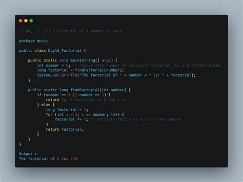 Keyur Shahs 30 Day Coding Challenge Mastering Factorials In Java By Keyur Shah Medium