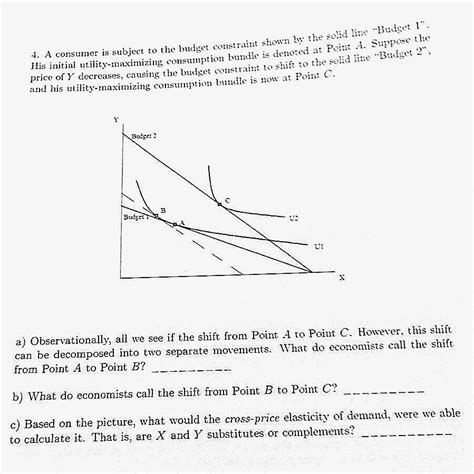 solved a consumer is subject to the budget constraints shown