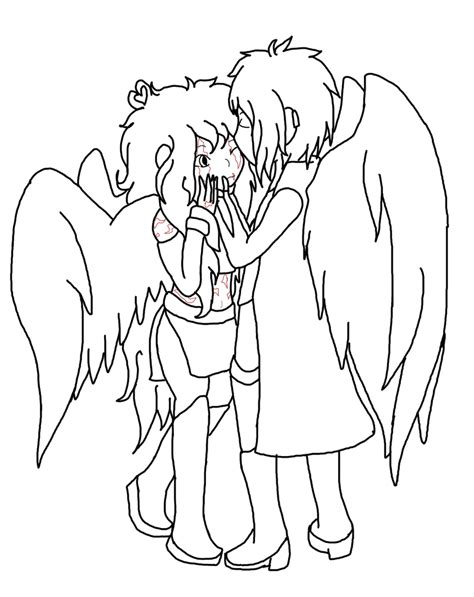 Izzy And Grimm Line Art By Chibi Pix On Deviantart