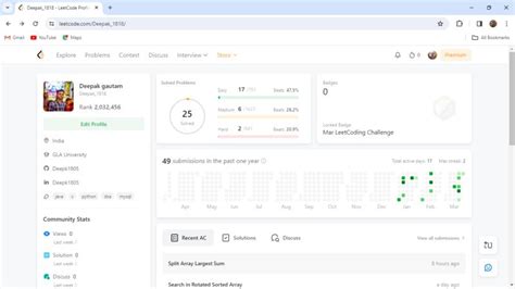 Deepak Gautam On Linkedin Datastructures Algorithms Leetcodejourney