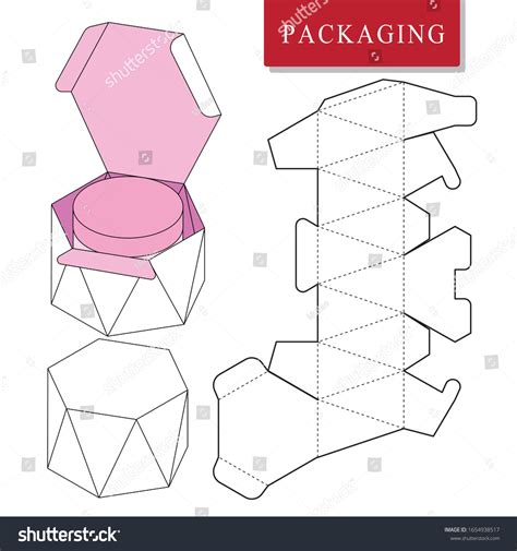 Polygon Packaging Design Product Stock Vector Royalty Free Shutterstock