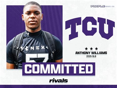 Three Star Olb Anthony Deuce Williams Commits To Tcu Yahoo Sports