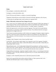 Unveiling The World Of Fossils A Comprehensive Study Guide Course Hero