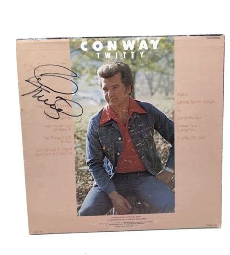 Conway Twitty Signed Lp Rockology Nashville