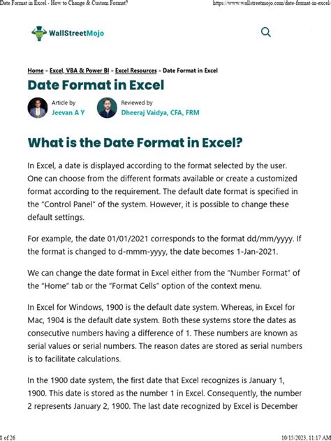 date format in excel pdf microsoft excel computing