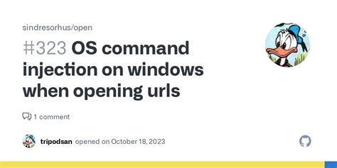Os Command Injection On Windows When Opening Urls · Issue 323 · Sindresorhusopen · Github