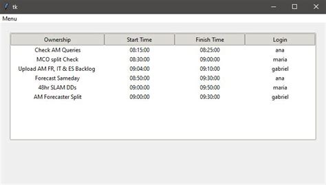Python How To Filter Columns In Tk Treeview Based On Column Value Stack Overflow