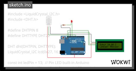 Sensor Suhu Wokwi Esp32 Stm32 Arduino Simulator