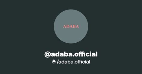 Adaba Official Instagram Linktree