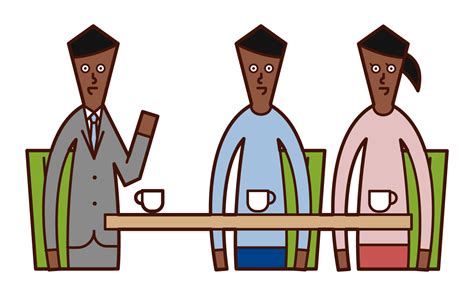 고객 서비스 회의 및 컨설팅 일러스트레이션 무료 일러스트 소재집 Kukukeke