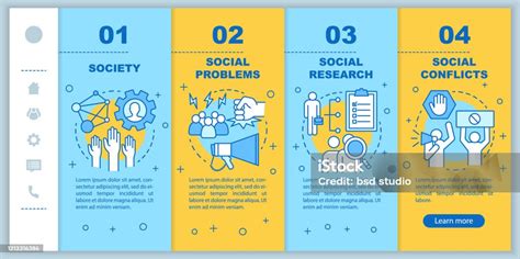 vetores de sociologia onboarding modelo de vetor de páginas da web