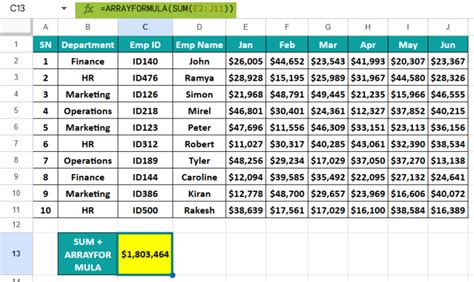 SUM Google Sheets Function Definition Examples How To Use