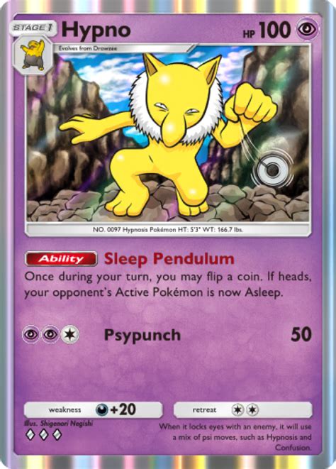 Hypno Gapo 125 Pokemoncard