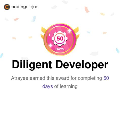 Atrayee Pathak On Linkedin Codingninjas Achievements