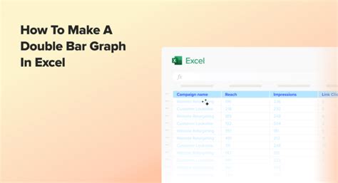 How To Make A Double Bar Graph In Excel Step By Step Guide