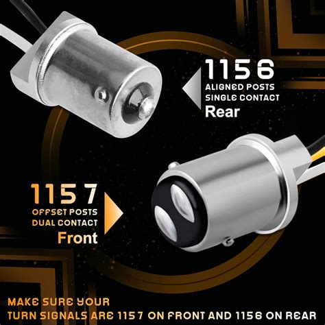 Light Covers 1156 Rear Blinkers With Clear Lens For 2 Inch Bullet