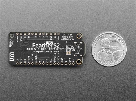 Feathers2 Neo Blingy Rgb Esp32 S2 Feather Development Board Unexpected Maker Id 5629